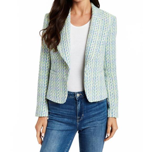 DREW | Jackets & Coats | New Drew Milo Tweed Jacket In Blue | Poshmark